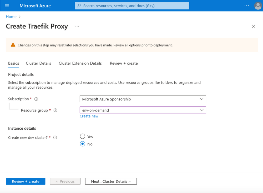 How to Install Traefik via Microsoft Azure Marketplace