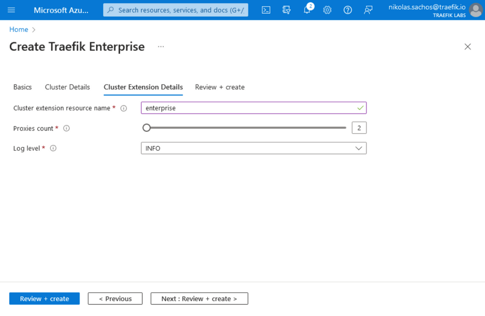 How to Install Traefik via Microsoft Azure Marketplace