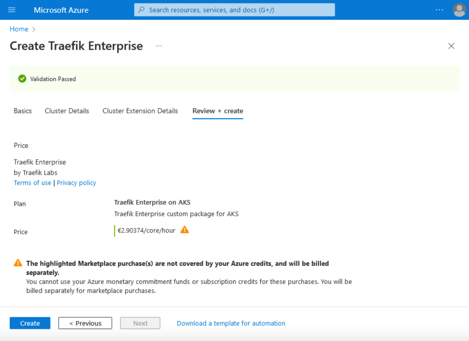 How to Install Traefik via Microsoft Azure Marketplace