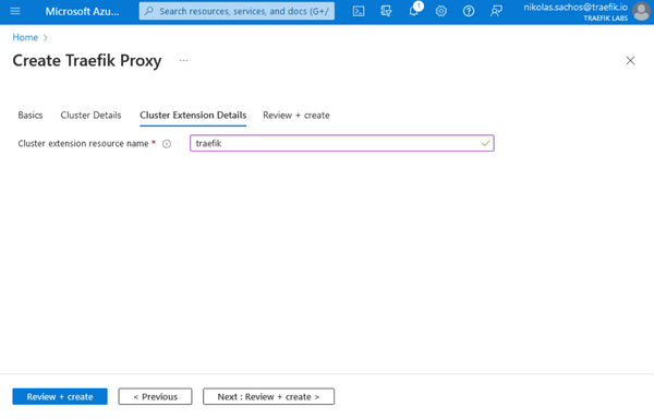 How to Install Traefik via Microsoft Azure Marketplace